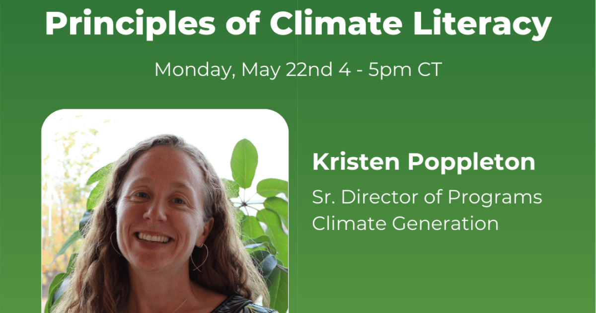 Pop-Up Working Group: Review The Essential Principles of Climate Literacy | eePRO